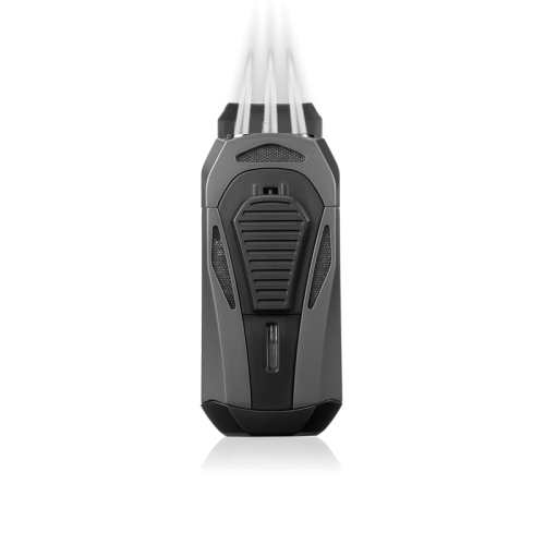 Colibri Boss III Gunmetal & Black Triple Jet Lighter & Cutter – La Casa ...