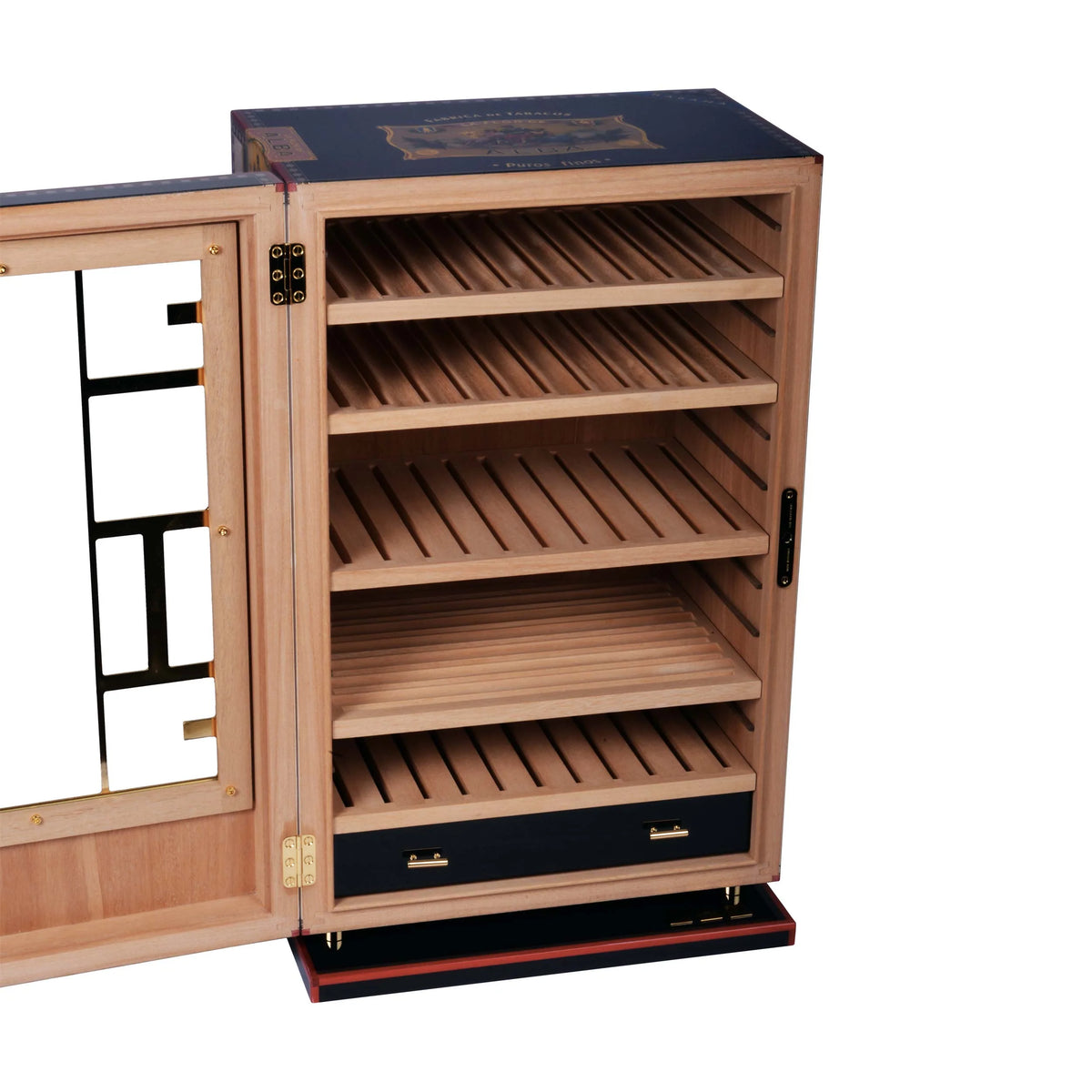 Elie Bleu Cigar Cabinet Alba Black Sycamore 150 Cigars – La Casa Del Habano
