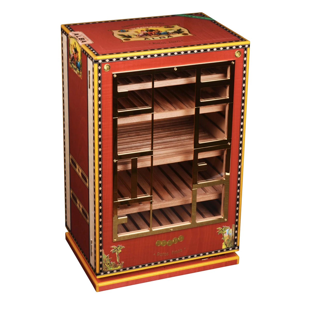 Elie Bleu Cigar Cabinet Alba Red Sycamore 150 Cigars – La Casa Del Habano