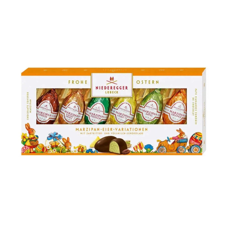 Niederegger Assorted 6 Flavour Marzipan Easter Eggs In Gift Box 100g ...