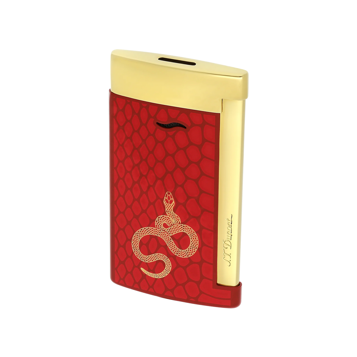 S.T Dupont Snake Slim 7 Red Lacquered Cigar Lighter – La Casa Del Habano